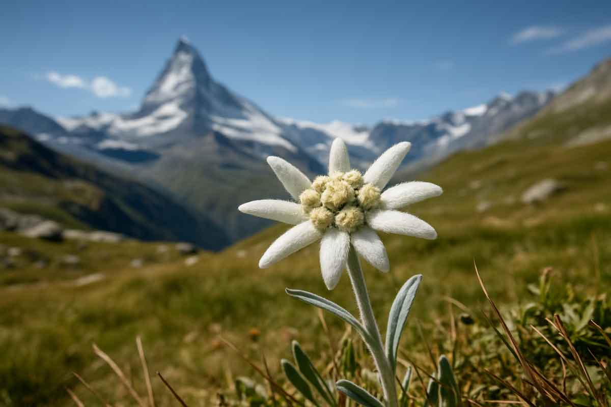 Edelweiss ein traditionellen Symbol in der Schweiz