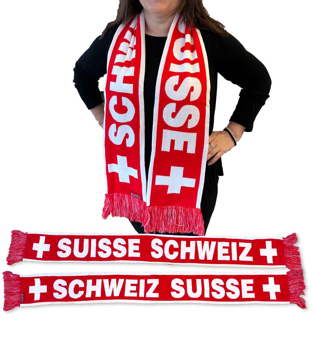 Zweiseitiger Schal SCHWEIZ SUISSE 🇨🇭|Landjäger.ch